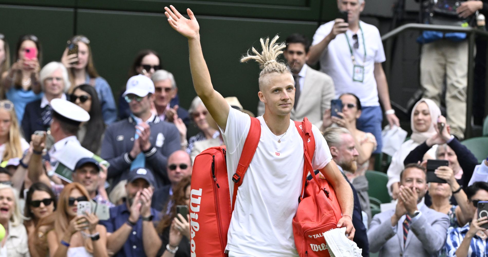 Exclusive Q&A with Mark Lajal after Alcaraz match at Wimbledon