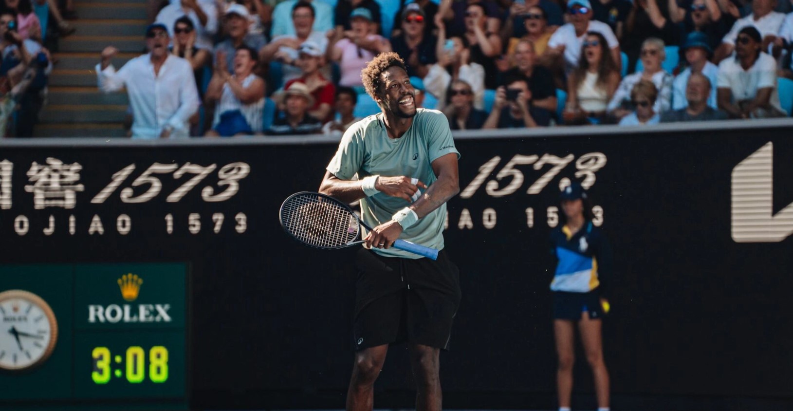 Monfils dancing to the beat of his own drum in Melbourne